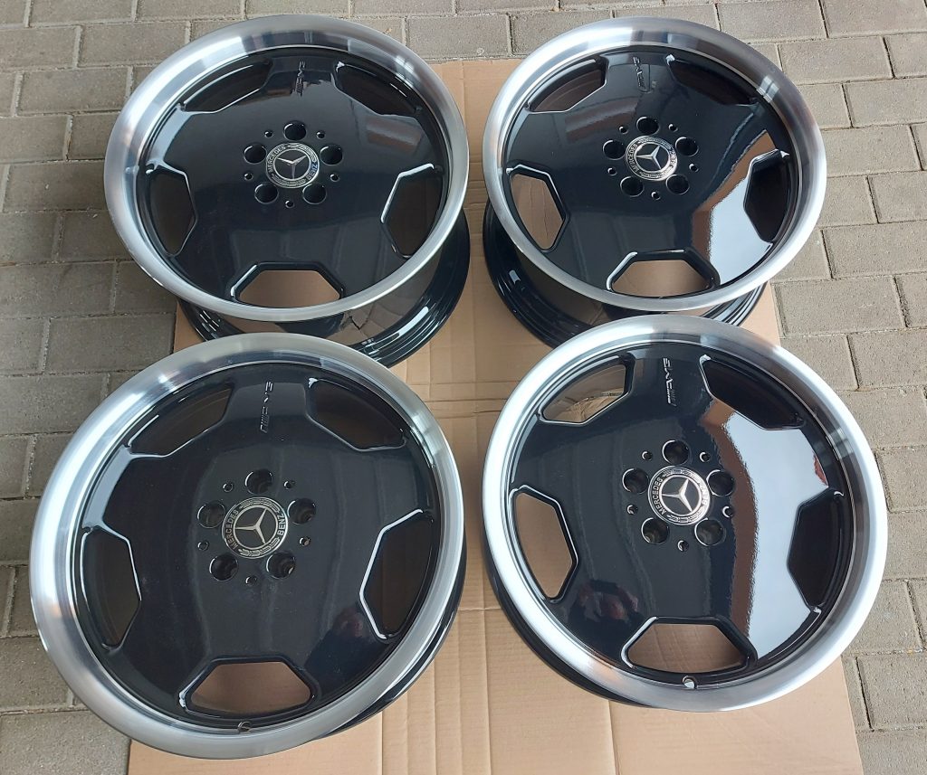 Mercedes SL R 129 + E Klasse W 210 Original Schwarze AMG 8.0 J und 9,0 ...